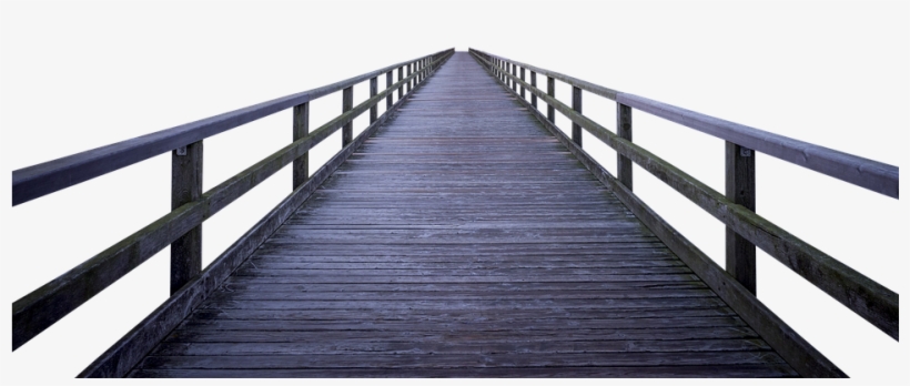 Wood Level Bridge Web Boardwalk Railing Away - Romantisches Wandbild ...