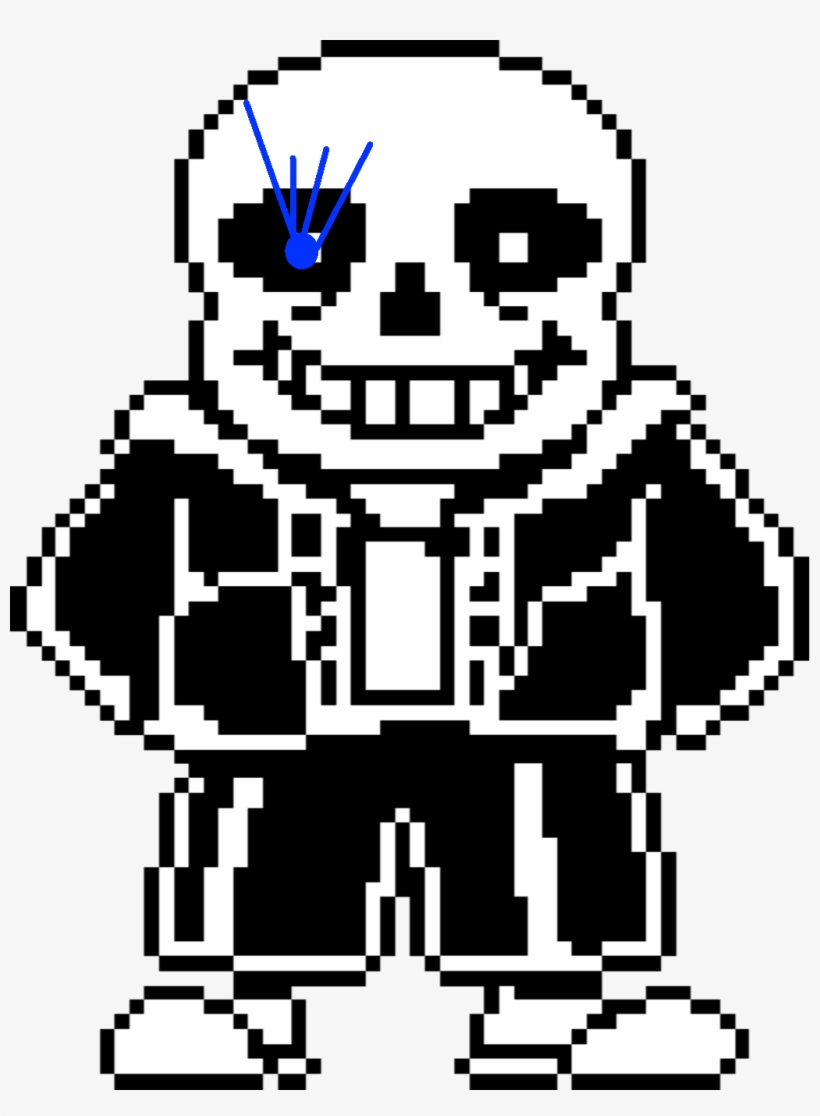 Sans Undertale - Sans Sprite - Free Transparent PNG Download - PNGkey