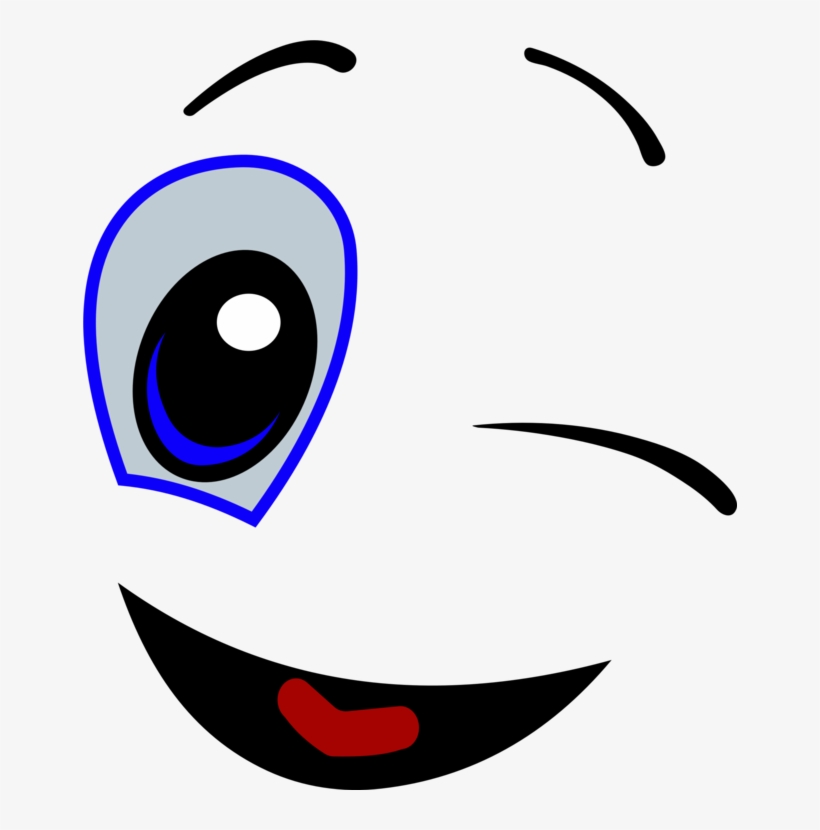 Smiley Wink Emoticon Drawing Face - Free Transparent PNG Download - PNGkey