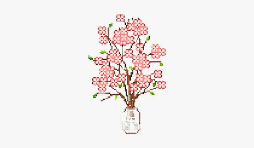 Tumblr Png Flowers Pixel Pink Cute Kawaii - Tiny Pixel Things - Free ...