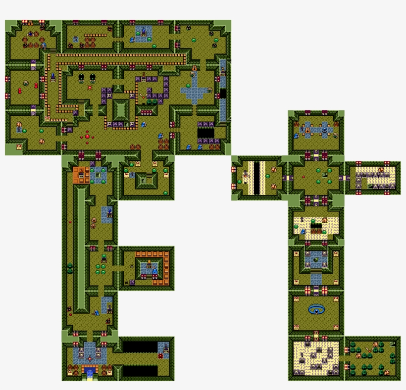 Key Cavern Map - Link's Awakening Level 3 Map - Free Transparent PNG ...