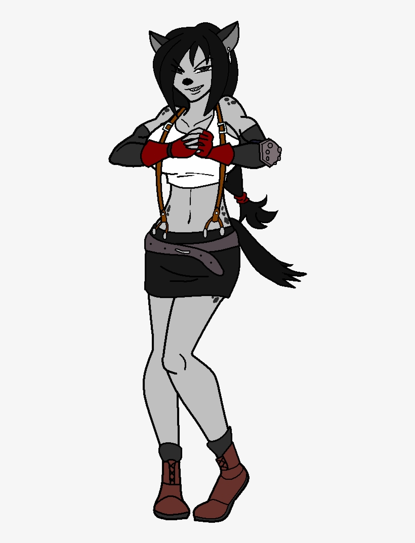 Maxine As Tifa Lockhart - Cartoon - Free Transparent PNG Download - PNGkey