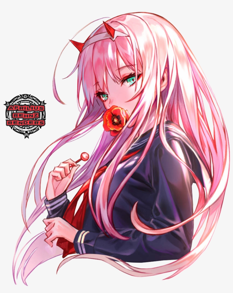 Zero Two V - Zero Two Render - Free Transparent PNG Download - PNGkey
