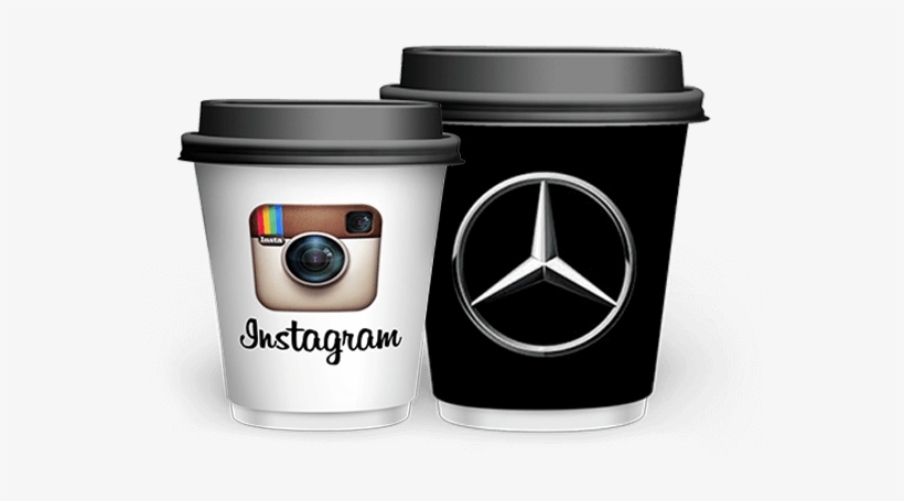 Custom Printed Paper Cups - Mercedes Benz - Free Transparent PNG ...