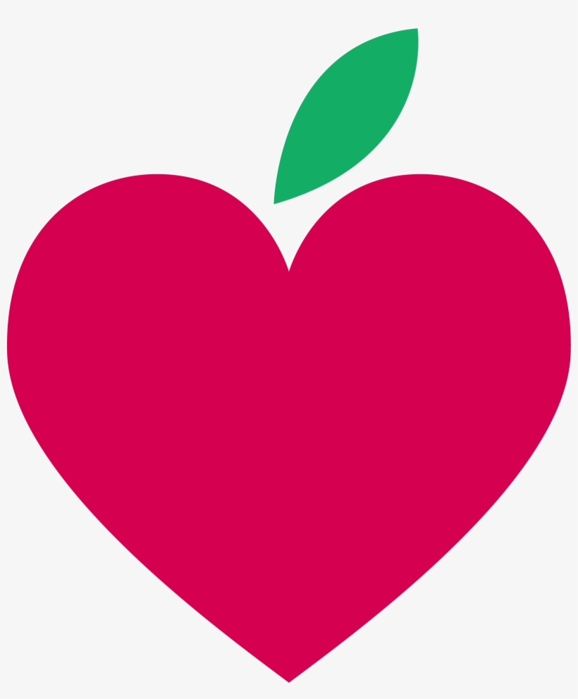 Apple Hearts 1598*1855 Transprent Png Free Download - Heart Shaped ...