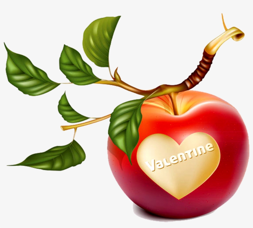 Clipart Freeuse Stock Apple Clip Art Romantic Heart - Free Transparent ...