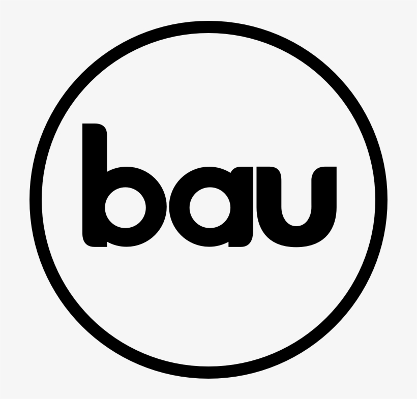 Bau Logo In Black With Black Oval Border - Bau Icon - Free Transparent ...
