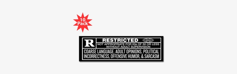 Rated R Label Png - Funny Snoopy Bumper Stickers - Free Transparent PNG ...