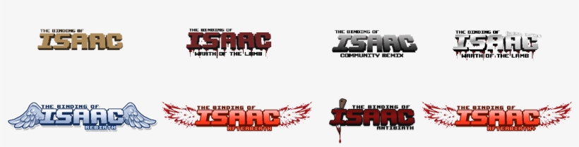 All Of The Binding Of Isaac Logos - Binding Of Isaac Afterbirth Logo ...