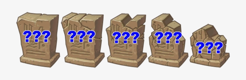 3 Question Mark Tombstone With Its Degrades - Headstone - Free ...