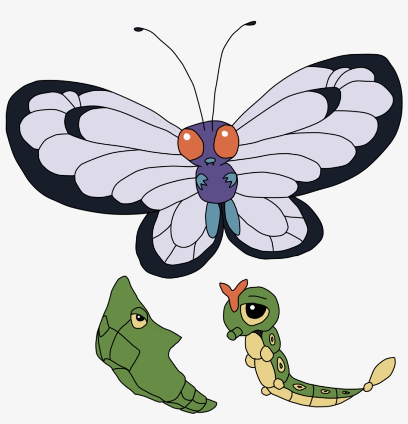 Caterpie Evolution - Caterpie - Free Transparent PNG Download - PNGkey