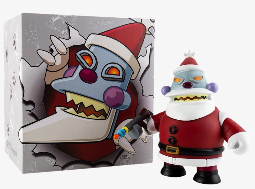 Robot Santa Claus Naughty 6” Vinyl Figure - Futurama Santa Kidrobot ...