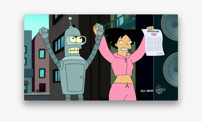 Proposition Infinity - Futurama Robot Human Marriage - Free Transparent ...