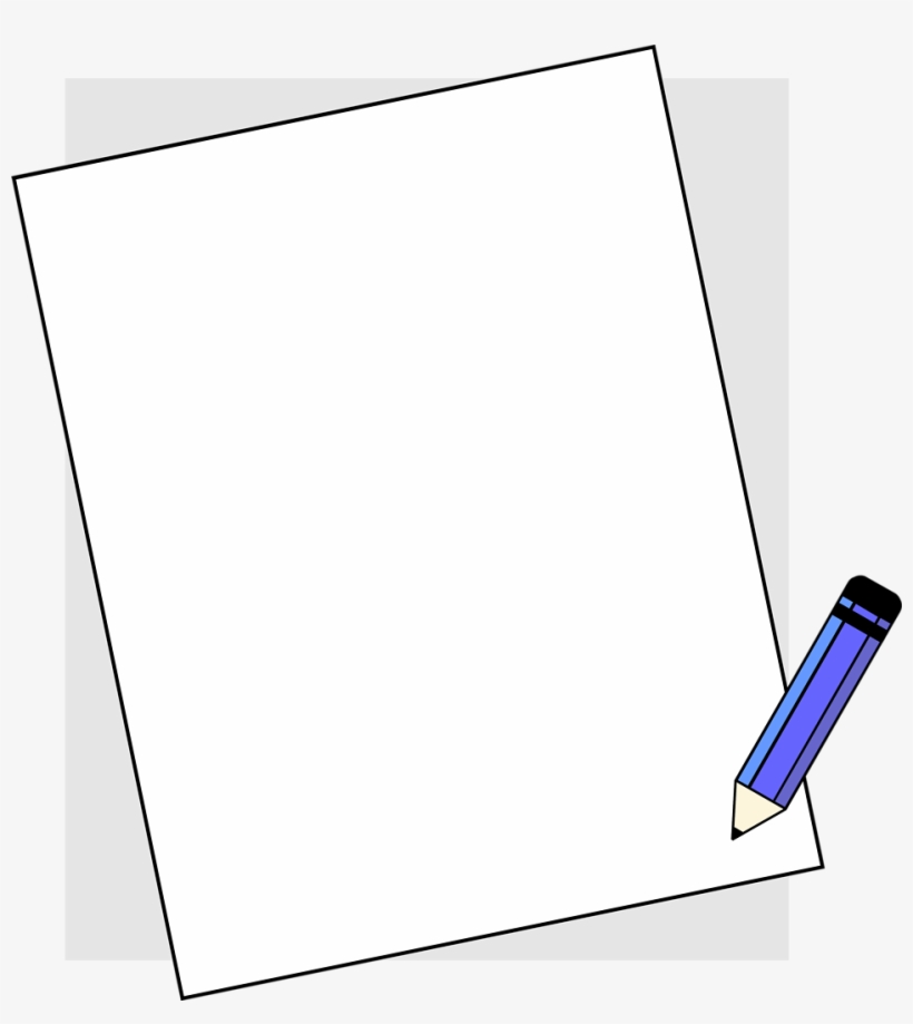 Paper Blank - Border Design Paper And Pencil - Free Transparent PNG ...