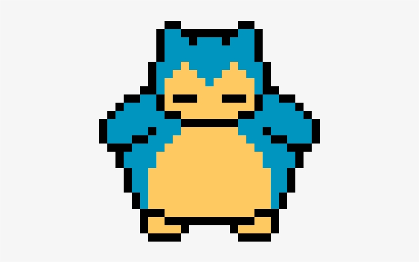 Snorlax - Pixel Art Pokemon Snorlax - Free Transparent PNG Download ...