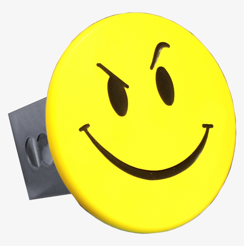 Au-tomotive Gold Smiley Face With Smirk Yellow Trailer - Smiley - Free ...