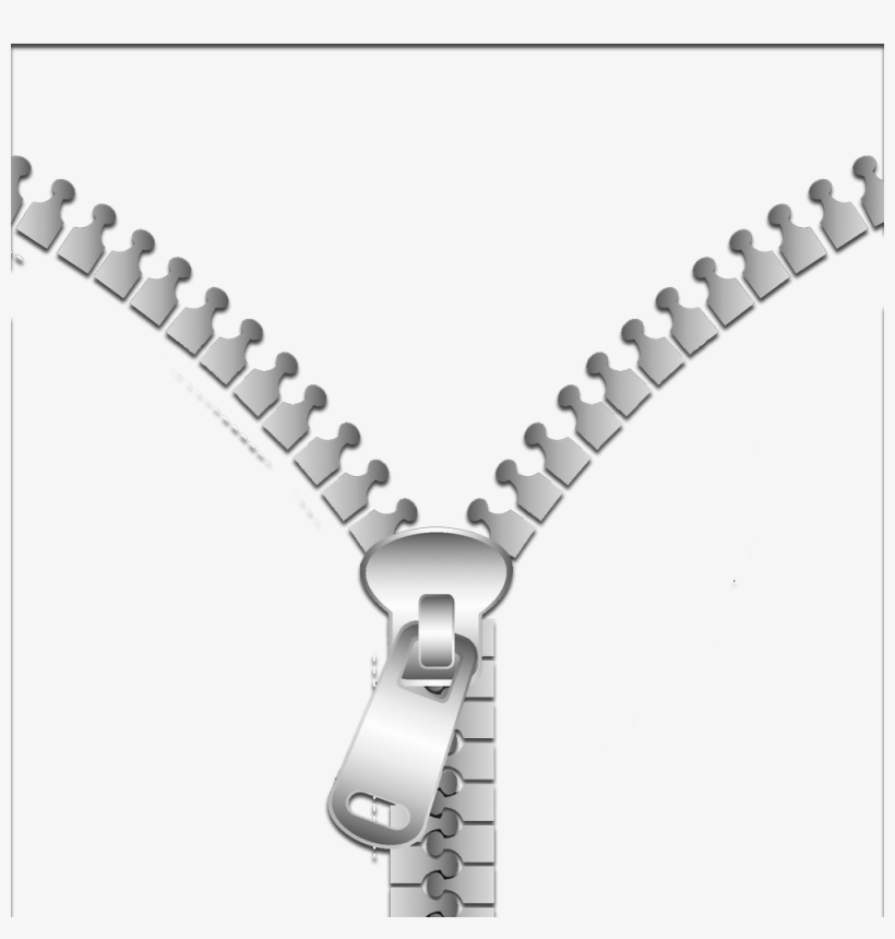 Open Metal Zipper Png