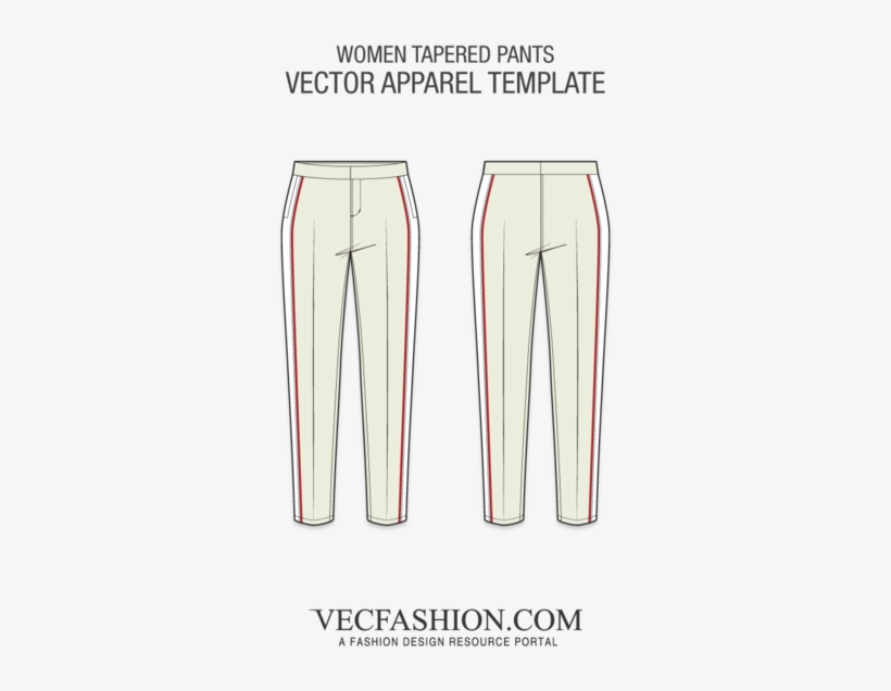 Women Tapered Pants Template - Tapered Pants Template - Free ...