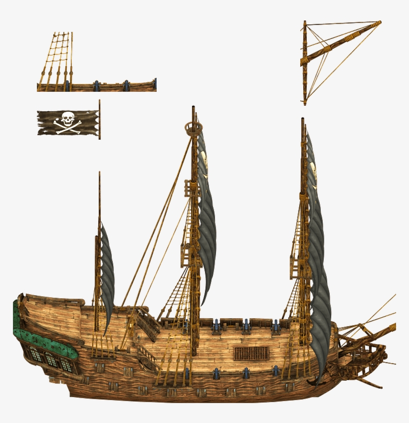 Rpg Maker Pirate Ship - Free Transparent PNG Download - PNGkey