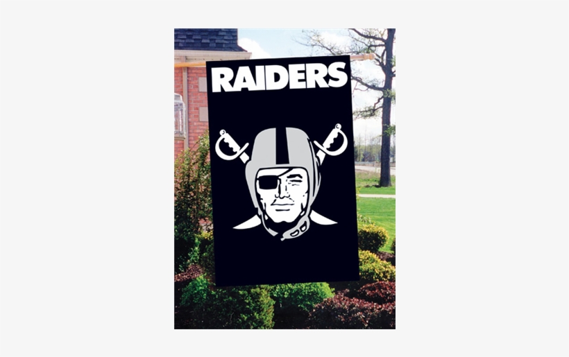Oakland Raiders Applique Banner Flag - Oakland Raiders - Free ...