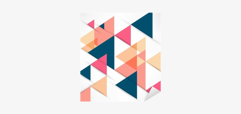 Abstract Retro Geometric Background Sticker • Pixers® - Geometry - Free ...