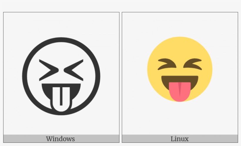 Face With Stuck Out Tongue And Tightly Closed Eyes - Emoji Notebooks ...