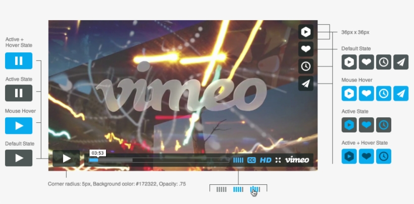 Vimeo Player Skin - Free Transparent PNG Download - PNGkey
