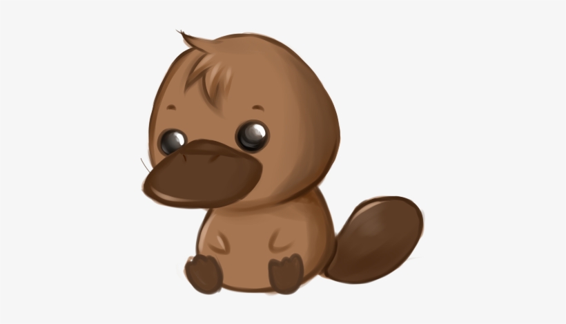 Platypus Whoaaa By Rey - Cute Cartoon Platypus - Free Transparent PNG ...