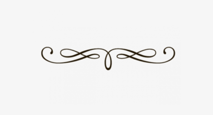 Simple Swirl Design Black Small - Page Break Fancy Png - Free ...