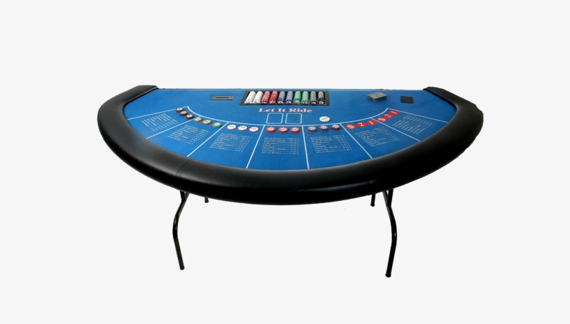 Let It Ride Poker Table Rental - Transparent Poker Table Png - Free ...