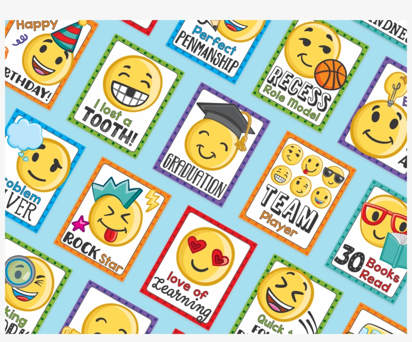 Emoji Student Brag Tags - Smiley - Free Transparent PNG Download - PNGkey