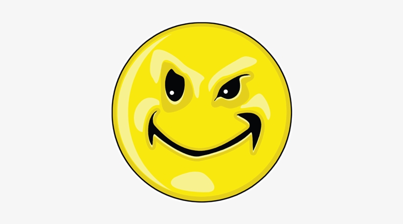 Smiley Face - Evil Smile - Vocabulario Feelings And Moods - Free ...