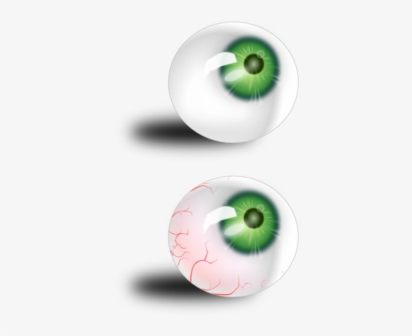 This Free Clipart Png Design Of Eyeballs Green And - Free Transparent ...