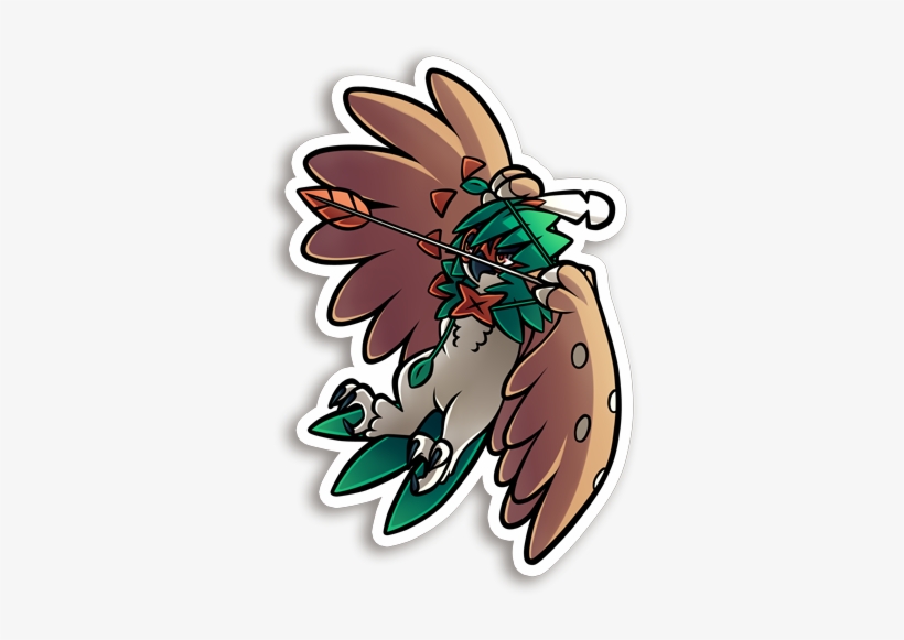 Decidueye Vinyl Sticker - Decidueye - Free Transparent PNG Download ...