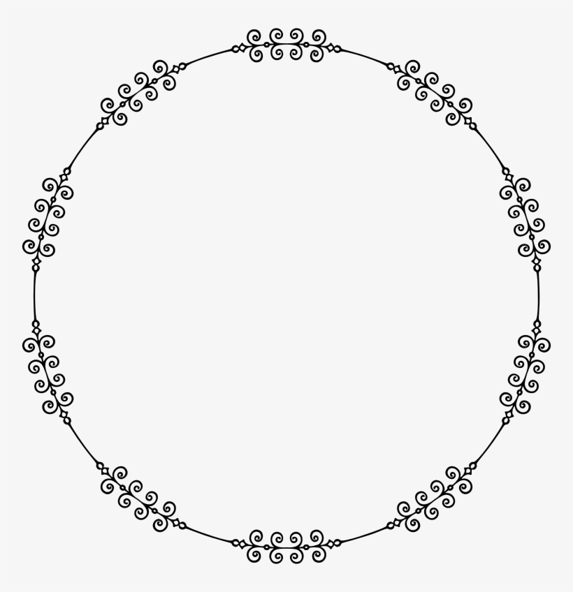 Line Art Round Border - Free Transparent PNG Download - PNGkey
