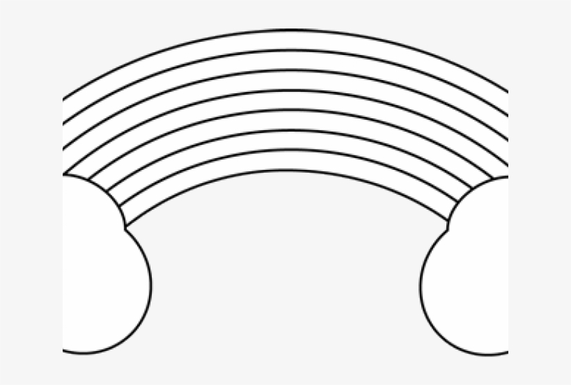 Black And White Rainbow Clipart - Clip Art - Free Transparent PNG ...