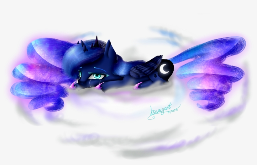 Mlp Sad Chibi Luna By Kseniyart - Cute Mlp Chibi Styles - Free ...