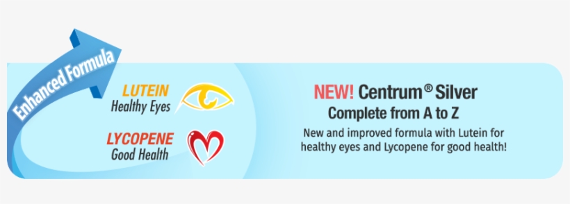 Centrum Silver Enchanced Formula Banner - Centrum - Free Transparent ...