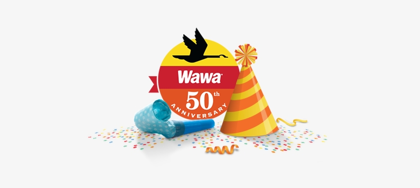 Wawa Celebrates Its 50th Anniversary - Wawa - Free Transparent PNG ...