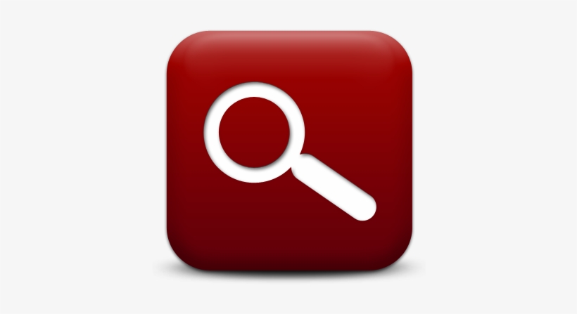 128656 Simple Red Square Icon Business Magnifying Glass - Icon Simple ...
