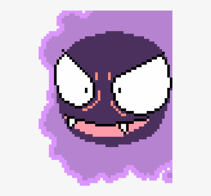 Gastly - Pixel Art - Free Transparent PNG Download - PNGkey