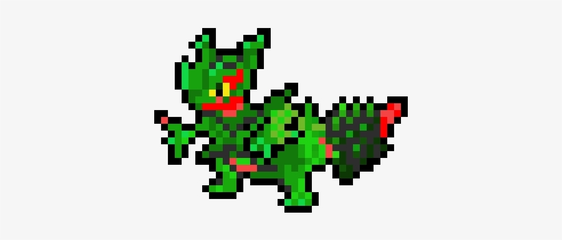 Mega Sceptile - Mega Sceptile Pixel Art - Free Transparent PNG Download ...