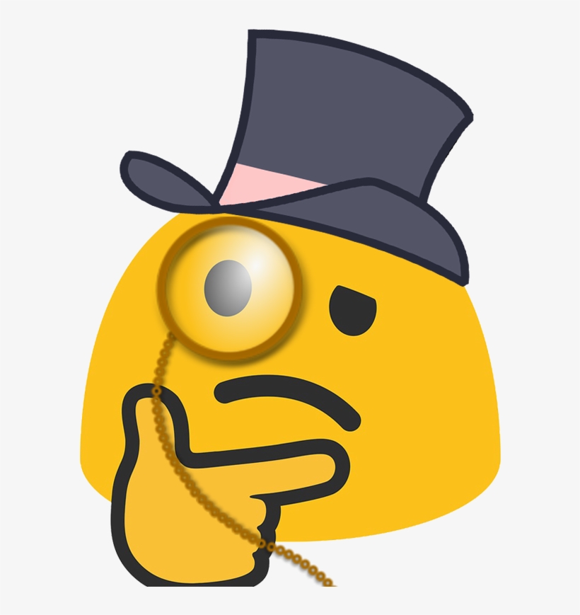 Sir Thinking - Sir Emoji - Free Transparent PNG Download - PNGkey