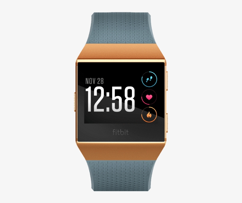 Fitbit Ionic Slate Blue Burnt Orange - Free Transparent PNG Download ...