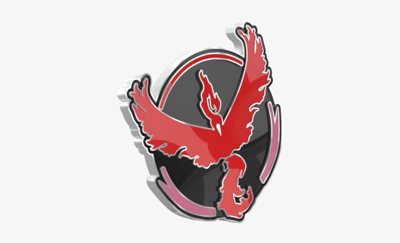 Pokemon Go Team Valor Lapel Pin - Emblem - Free Transparent PNG ...