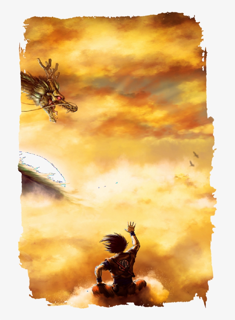 Model Image T Shirt - Goku Flying Nimbus - Free Transparent PNG ...