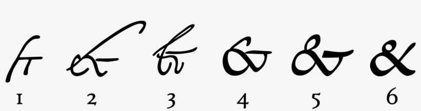 Ampersand Svg Cursive - Ampersand Evolution - Free Transparent PNG ...