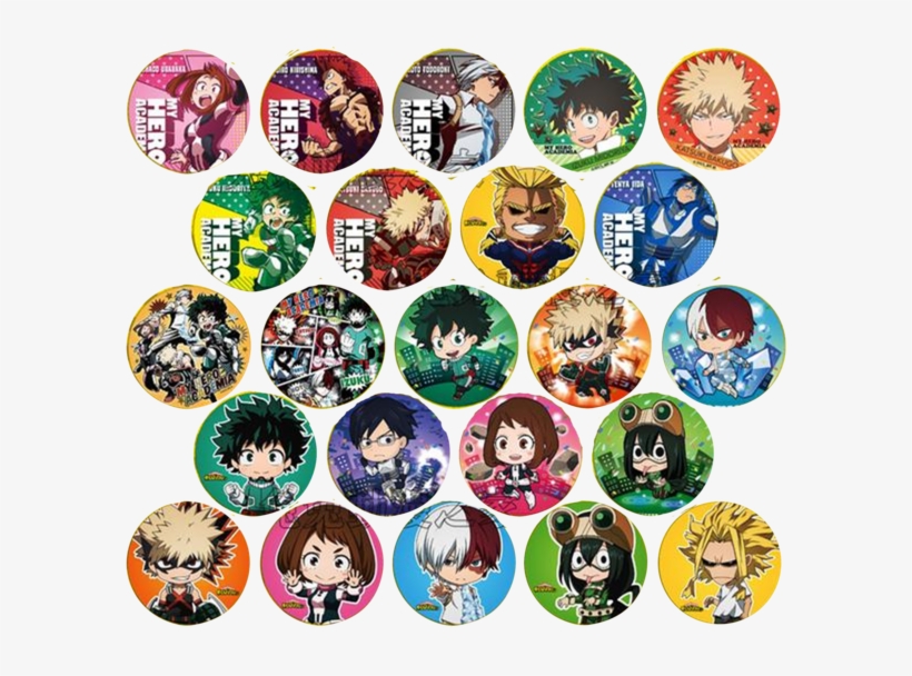 My Hero Academia Badges - My Hero Academia: Round Plate - Free ...