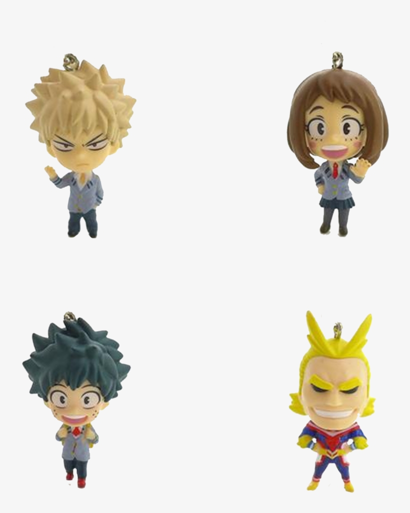 My Hero Academia Model Keychains - Action Figure - Free Transparent PNG ...