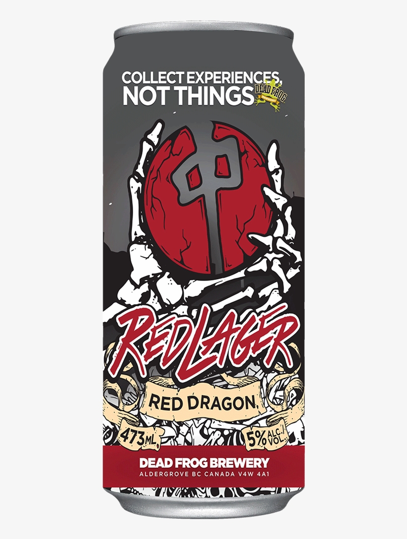 Dead Frog Brewery Red Lager Red Dragon - Lager - Free Transparent PNG ...